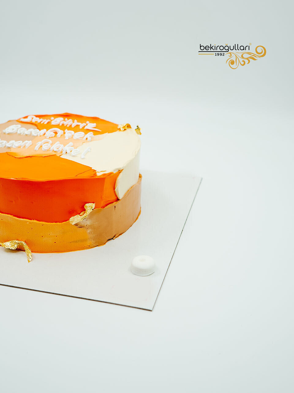 Turuncu Tonları Naked Sıvama Pasta